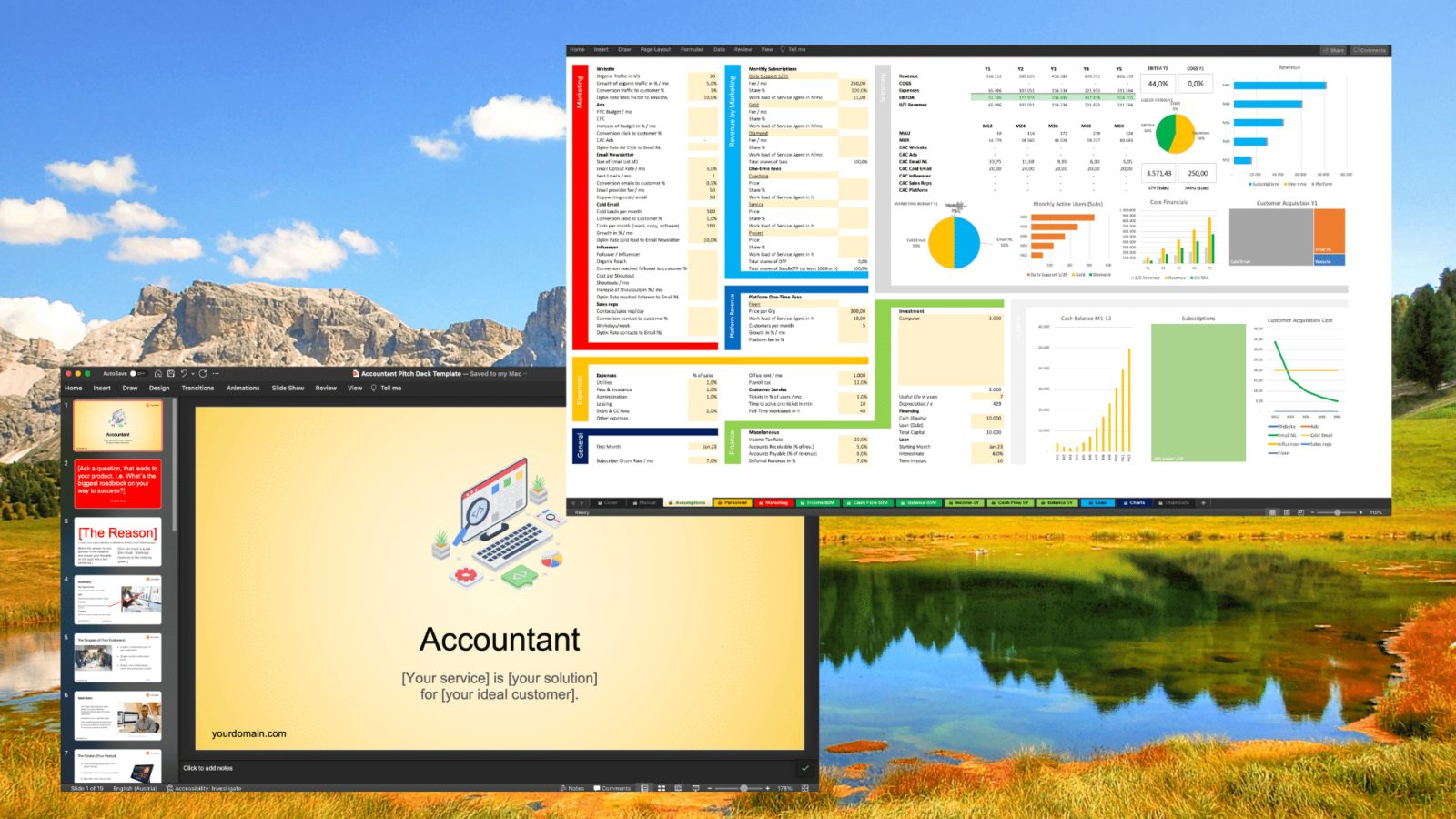 Accountant Business Plan Template Pack - Finmods